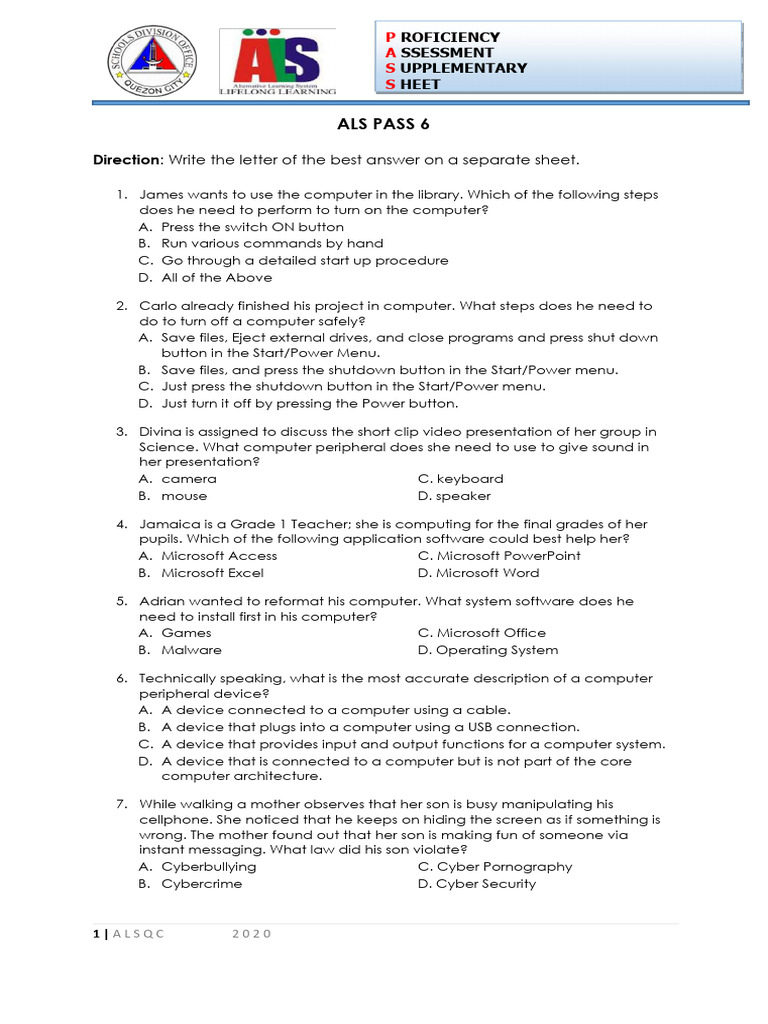 Als Pass 6 1 | PDF | Usb | Computer Architecture