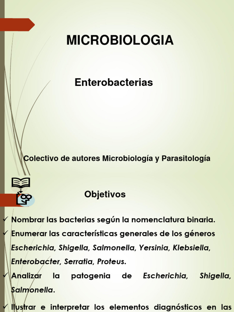 Características de Enterobacterias | PDF | Escherichia coli | Salmonela