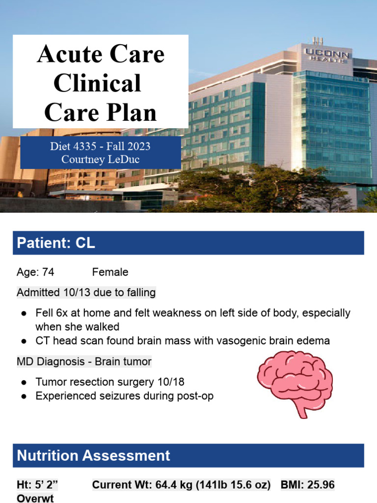 Acute Inpatient Uchc Presentation-2 | PDF | Dieting | Nutrition