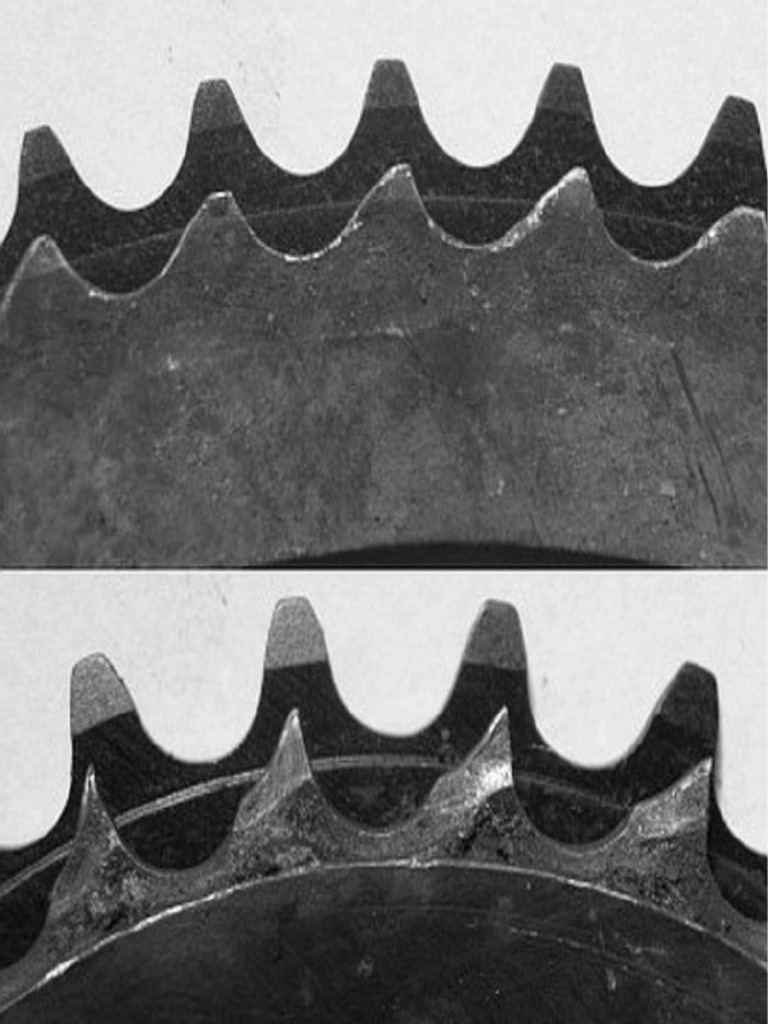 Worn Rear Sprocket of Motorcycle | PDF