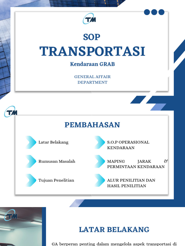 SOP Transportasi untuk General Affair | PDF | Teknologi & Rekayasa