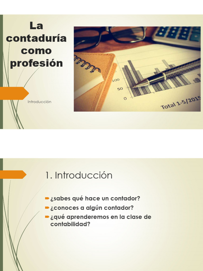 La Contaduría Como Profesión | PDF | Contabilidad | Teneduría de libros