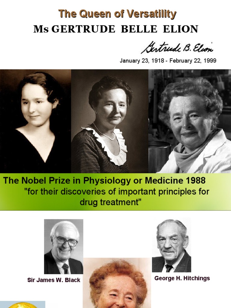 Gertrude Belle Elion | Clinical Medicine | Medical Specialties