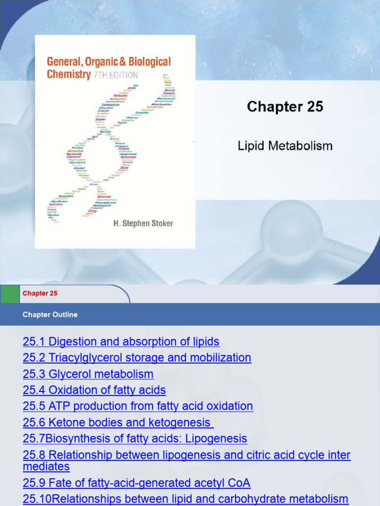 Lipids Metabolism | Download Free PDF | Fatty Acid | Lipid