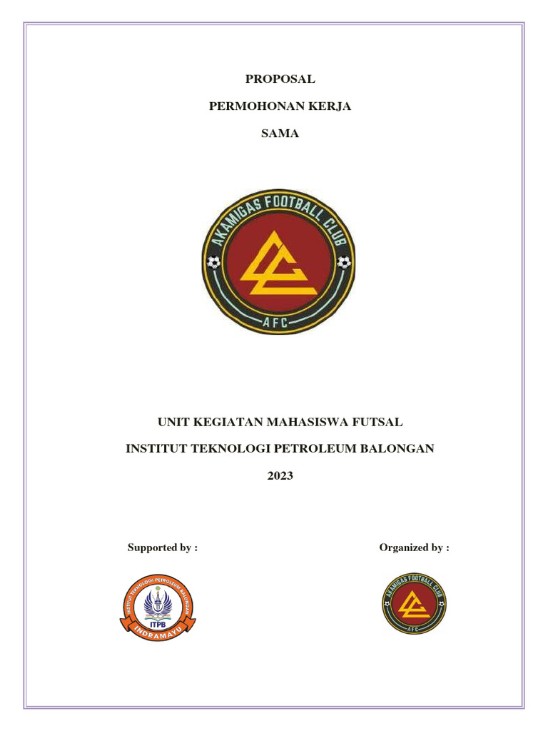 Proposal Permohonan Kerjasama Finala | PDF