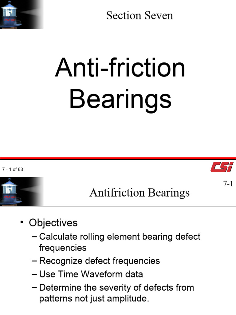 07 Rolling Element Bearings | PDF | Bearing (Mechanical) | Frequency