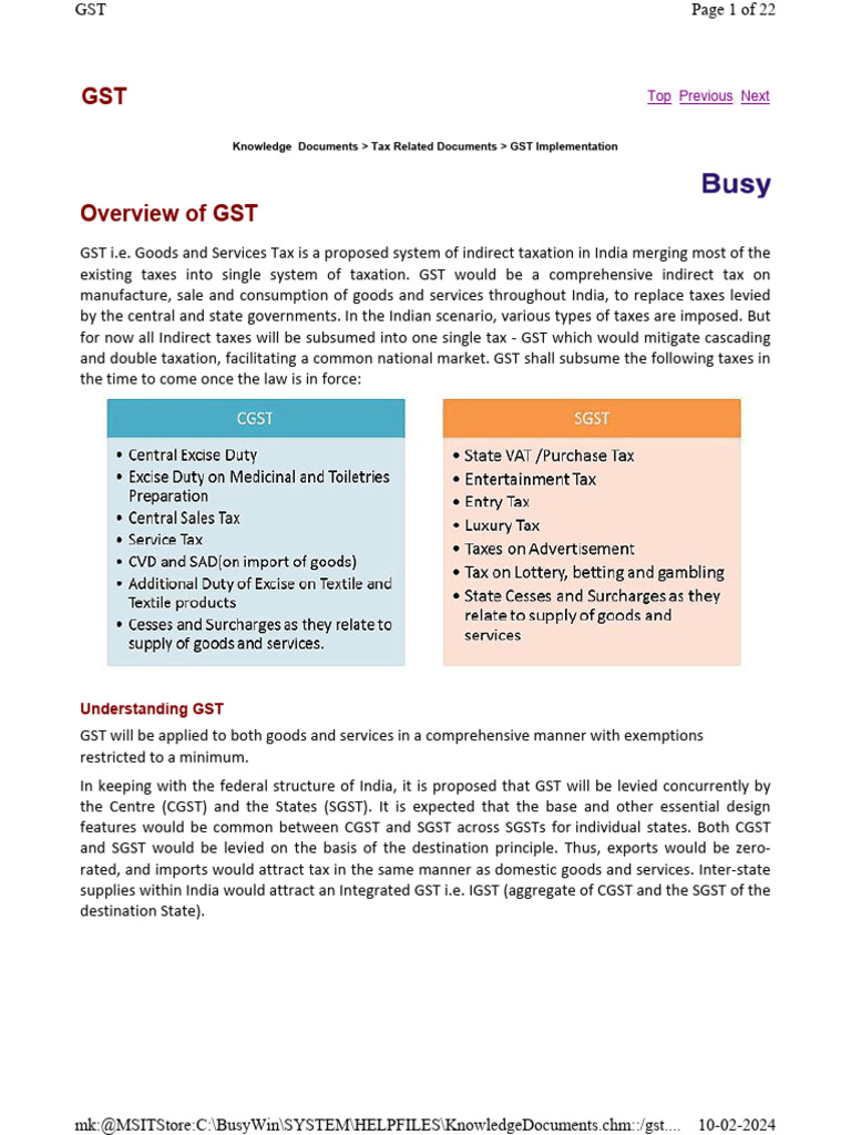 GST Doc 10-2 | PDF | Finance & Money Management