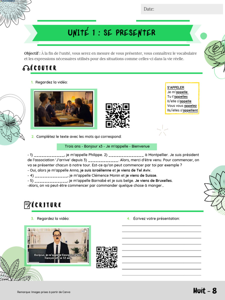Se présenter en français | PDF | Échecs