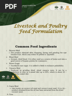 Chicken Feed Formulation | PDF | Chicken | Broiler