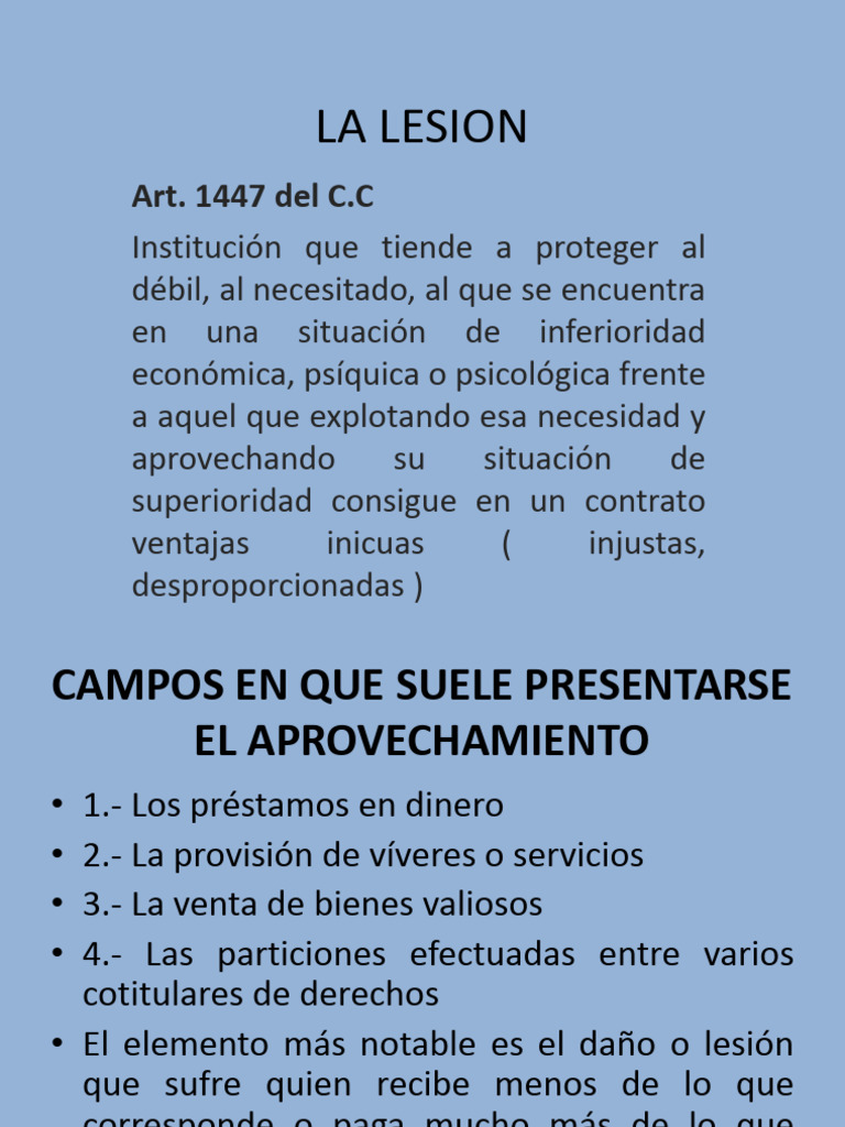 La Lesion 1 | PDF | Derecho