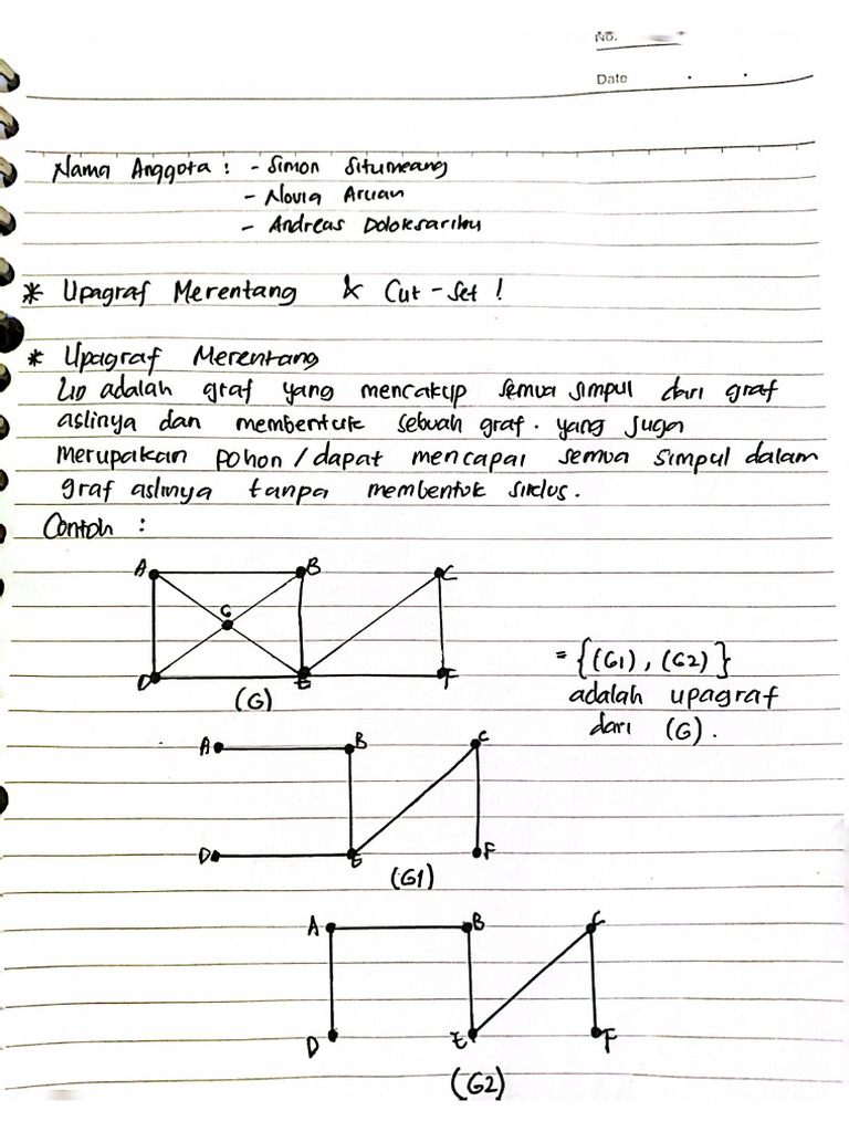 Upagraf Merentang Dan Cut-Set | PDF