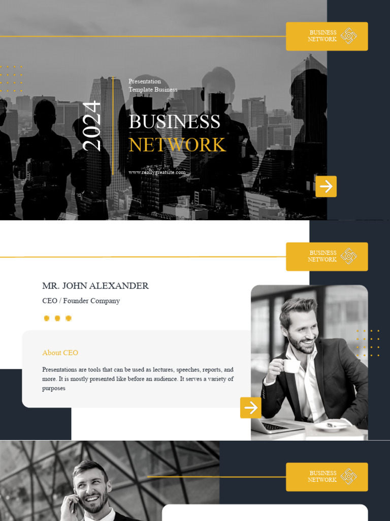 Business Network Presentation Templates | Download Free PDF | Lecture ...