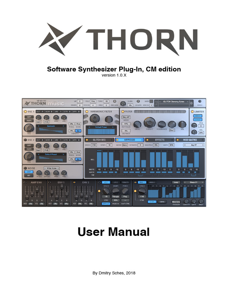Thorn CM User Manual | PDF | Electronic Oscillator | Filter (Signal Processing)