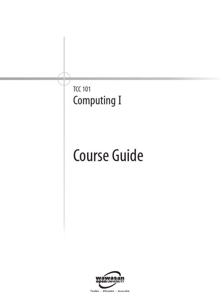 Computing 1 Course Guide and TMAs | PDF | Control Flow | Object ...