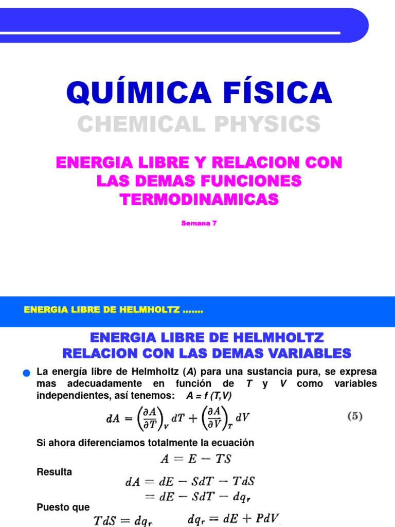 Quimica Fisica - Energia Gibbs-Ii - Sem 7 - Lab 5 H2o2 | PDF | Energía ...