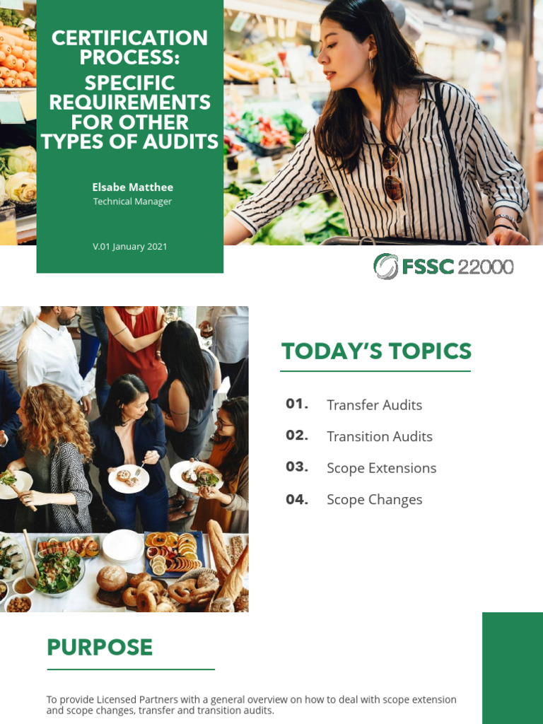 T.018 The Certification Process Specific Requirements For Other Types of Audits | Download Free ...