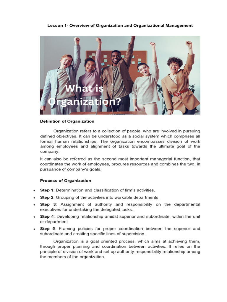 Lesson 1 IM 327 | PDF | Leadership | Goal