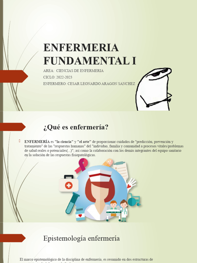 Enfermeria Fundamental U1 | PDF | Enfermería | Conocimiento