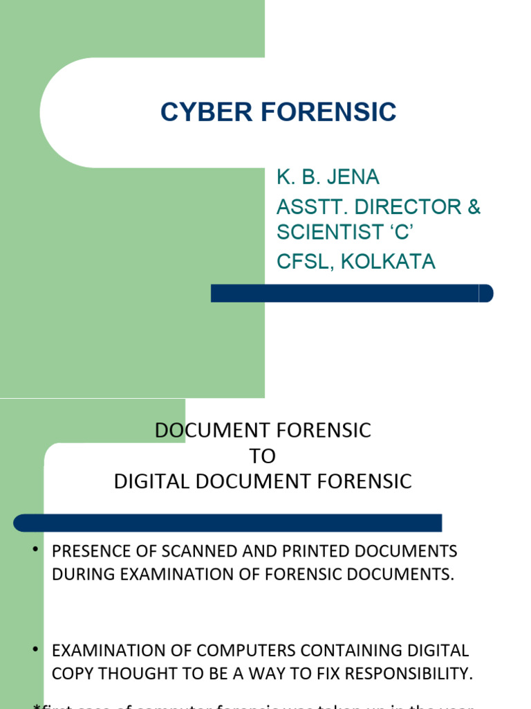 Presentationwbja 1 | PDF | Computer File | Computer Forensics