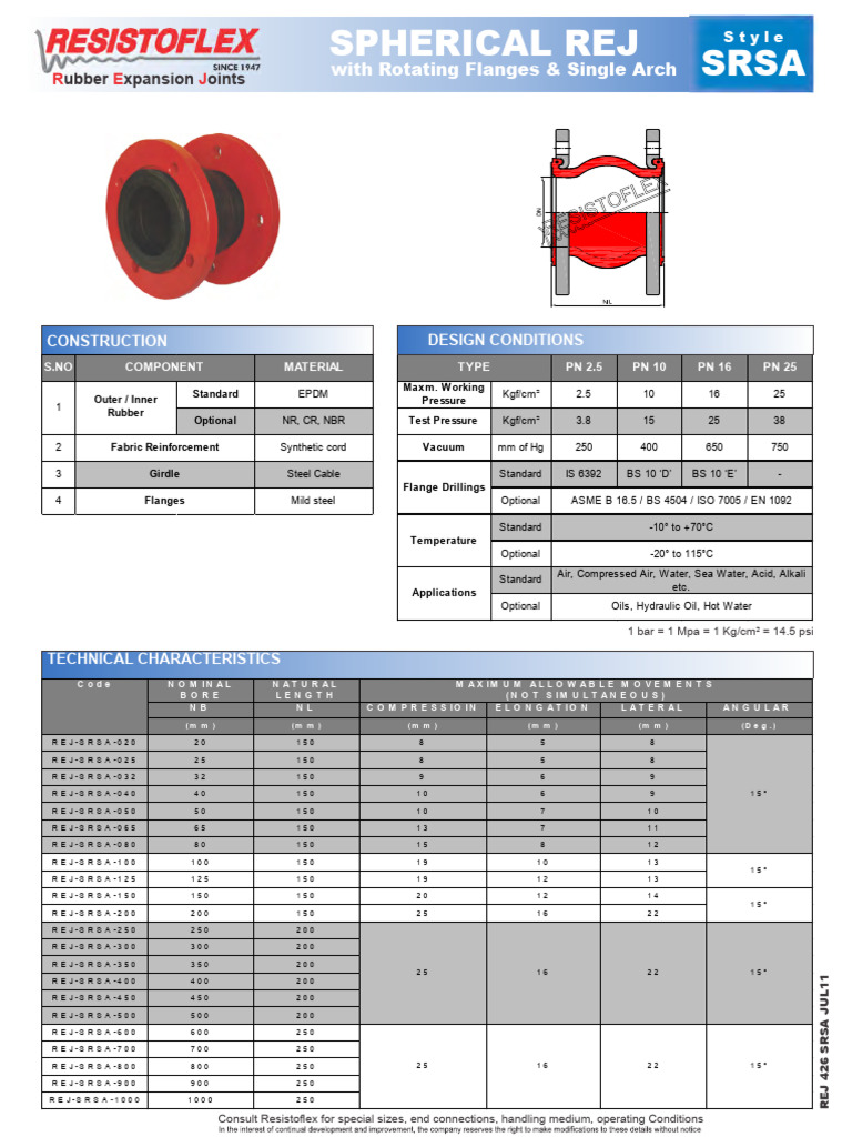 Rubber Below Epdm-Flange-Rubber-Expansion-Bellows | PDF | Materials ...