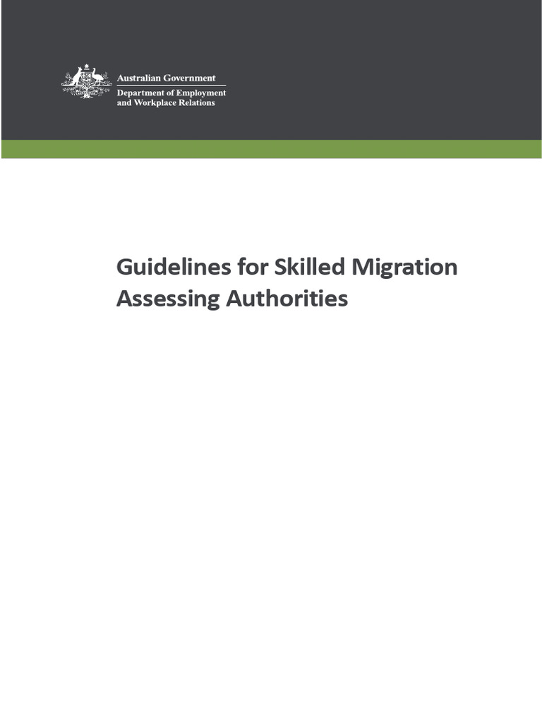 Guidelines For Skilled Migration Assessing Authorities | PDF | Privacy