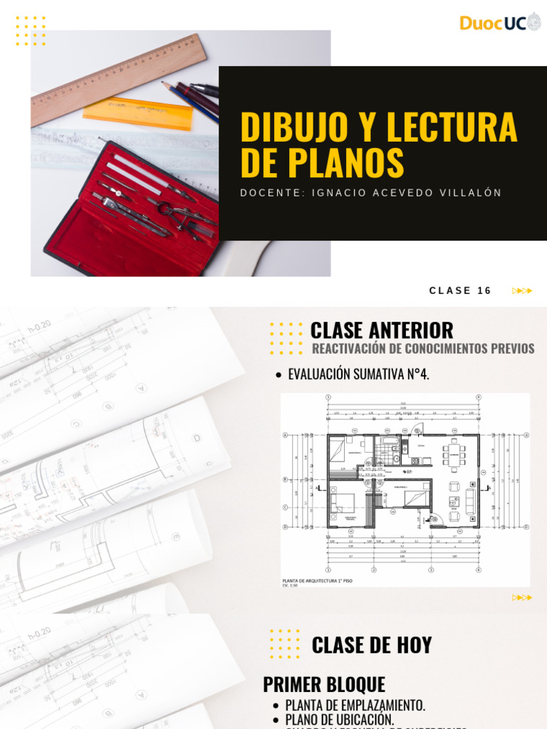 Dibujo y lectura de planos duoc uc | PDF