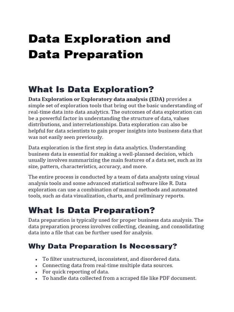 Practical - 1 - Data Exploration and Data Preparation - DAL - Lab ...