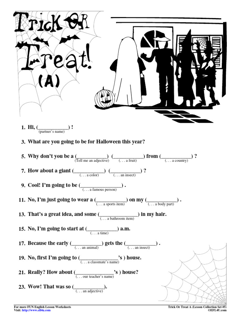 Trick Treat | PDF | Language Arts & Discipline