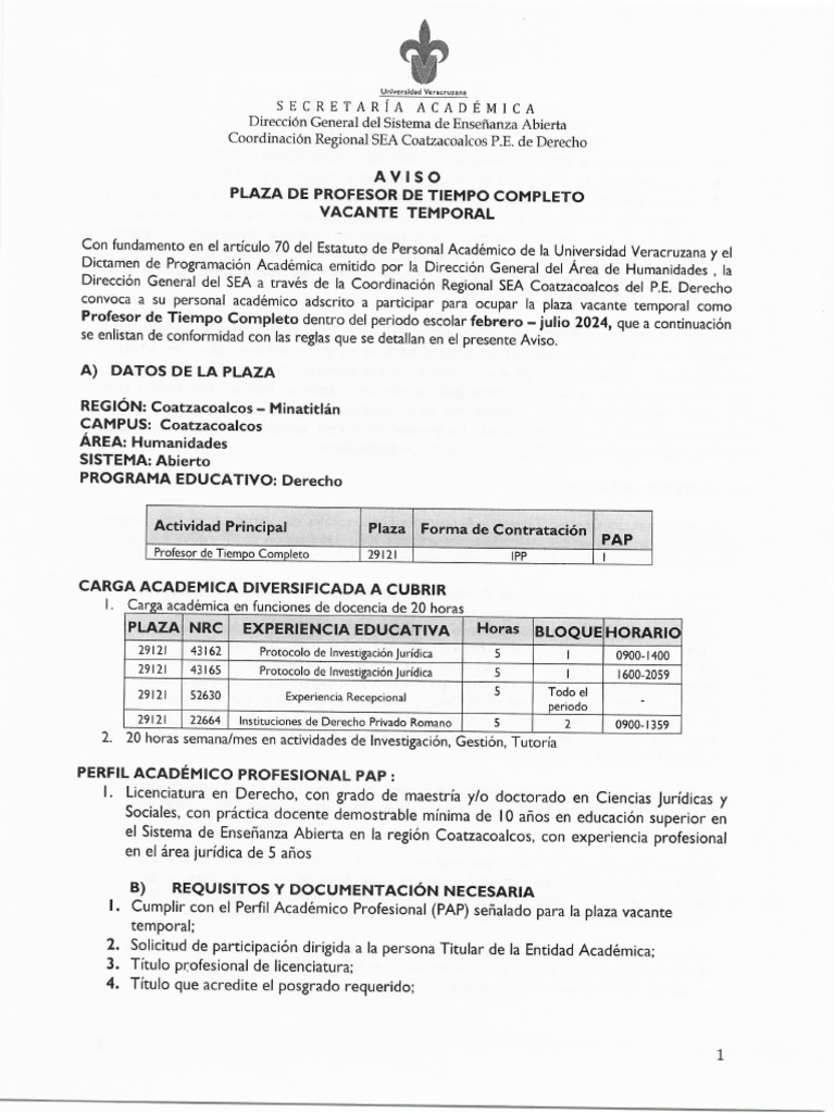 AvisoDerechoCoatzacoalcosPTC 20240207 | PDF