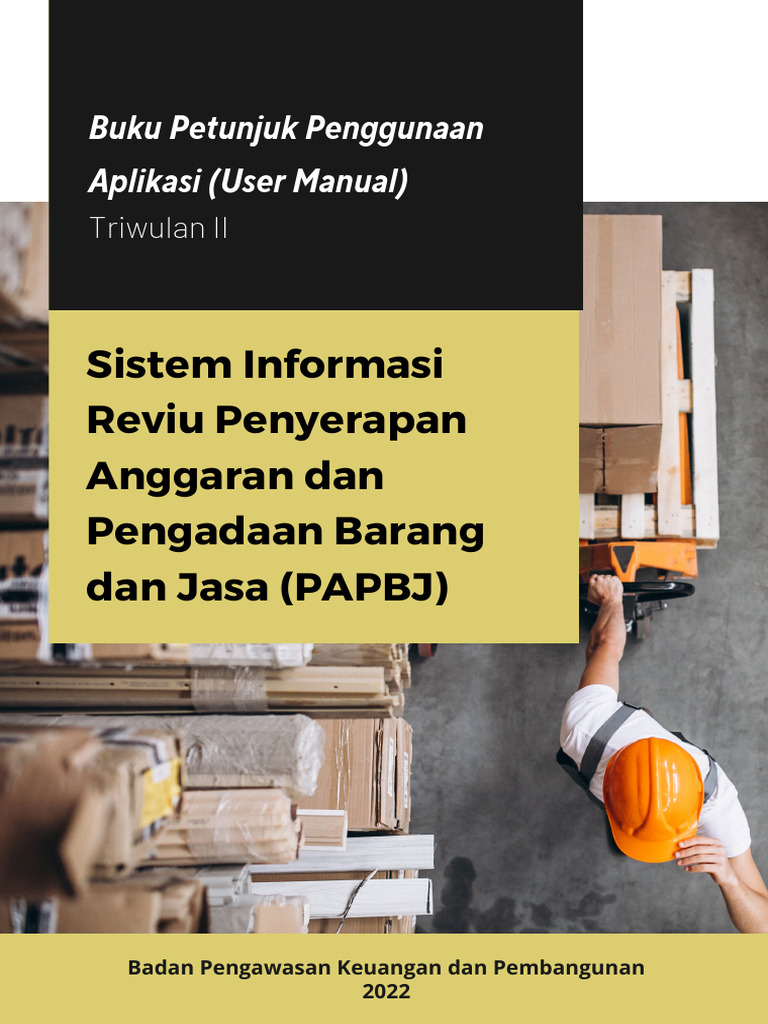 User Manual Sistem Informasi PAPBJ Triwulan II | PDF | Pengelolaan ...