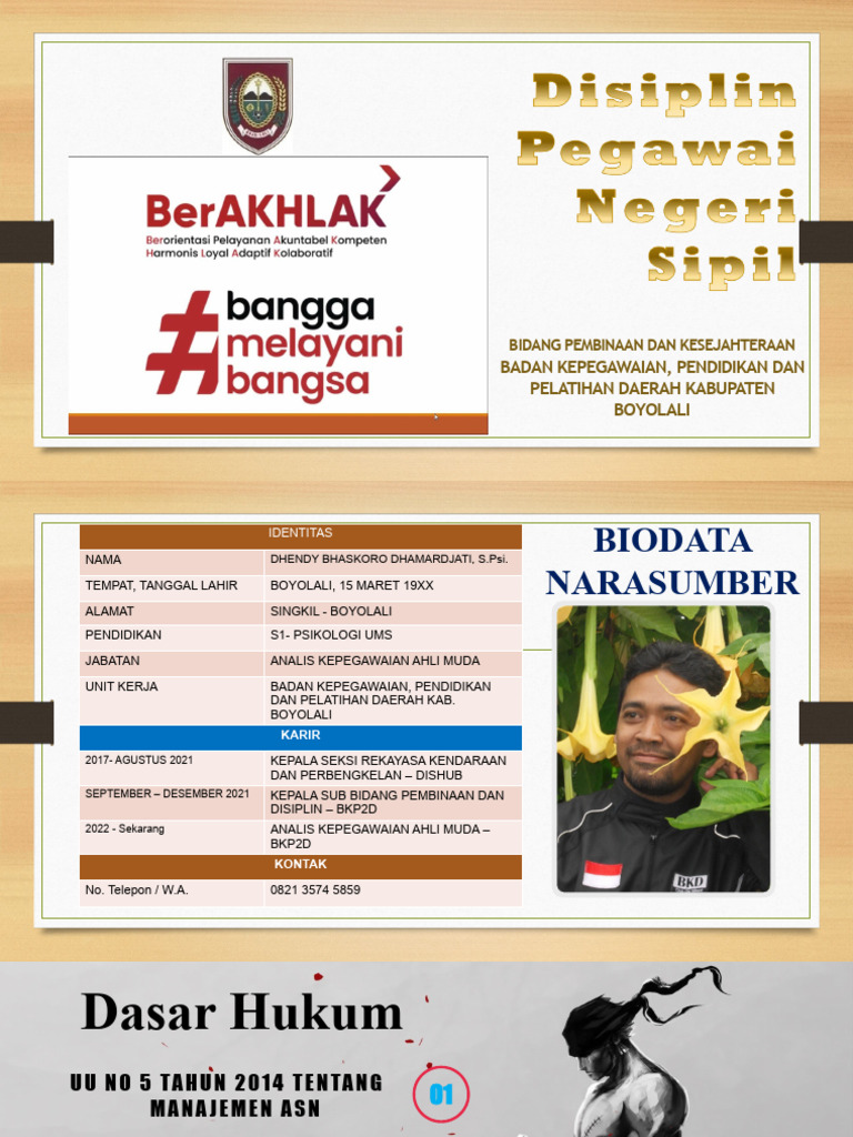 Sosialisasi Disiplin ASN | PDF | Hukum