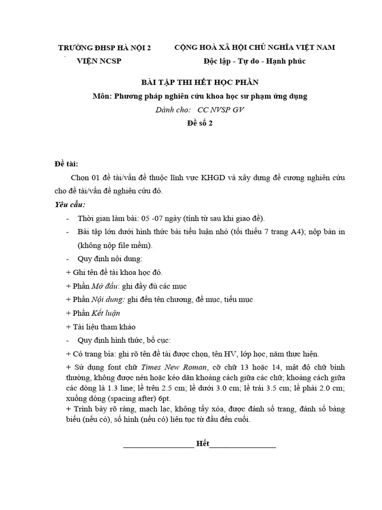 BTL - PPNCKHSP UD - Cô H NH Phương | PDF