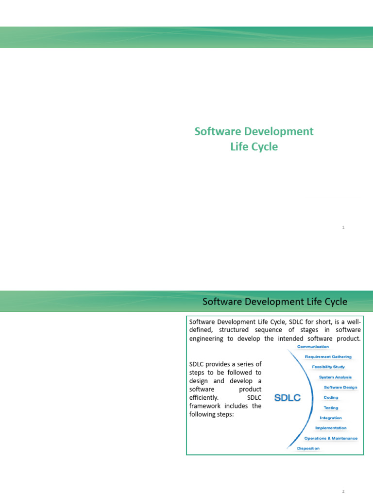 Software Development Life Cycle (SDLC) | PDF | Scrum (Software Development) | Software Prototyping