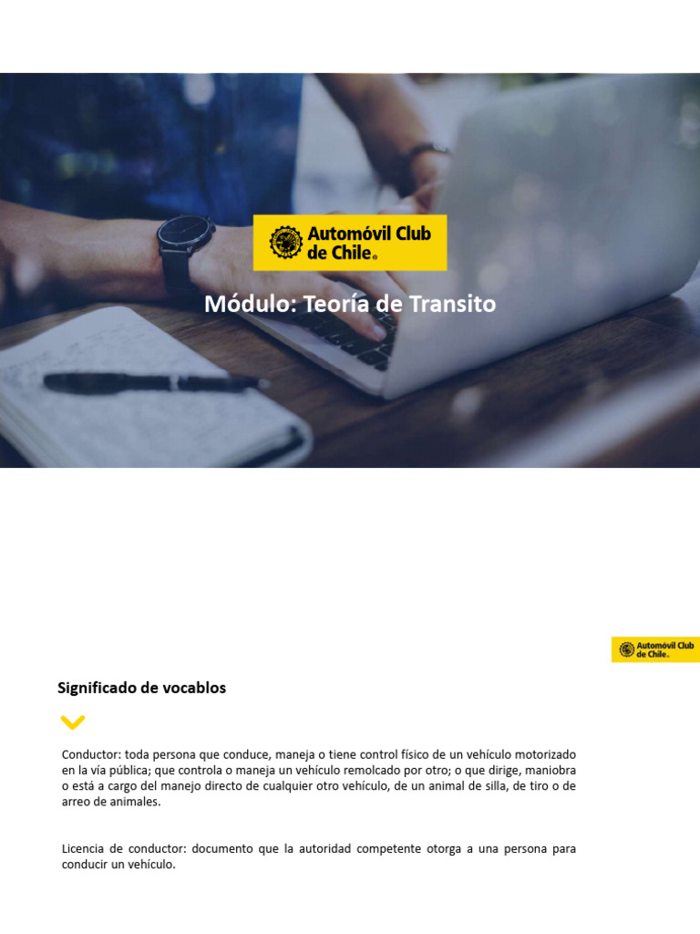 M1-P1 - Módulo Teoría de Transito Parte 1 v1.0 - Compressed | PDF | Calle | Semáforo