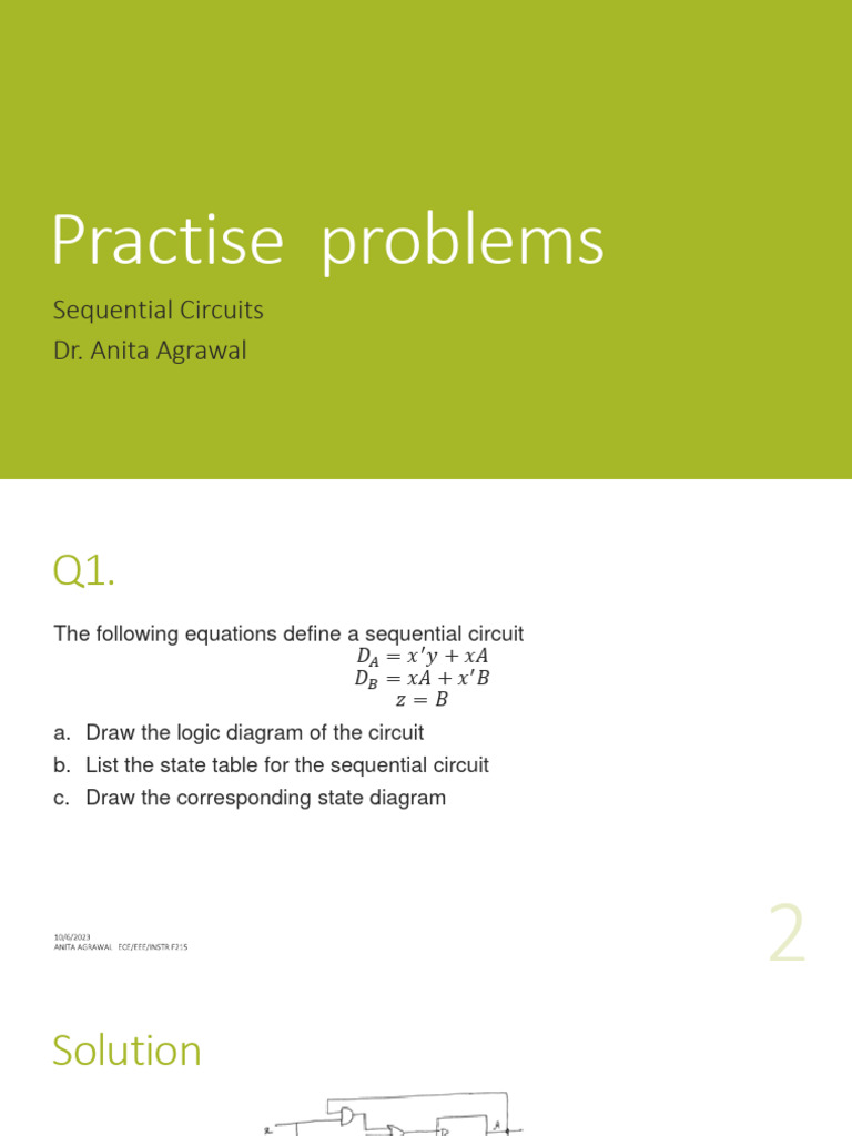 Practise Problems For Sequential Circuits | PDF | Teaching Methods ...