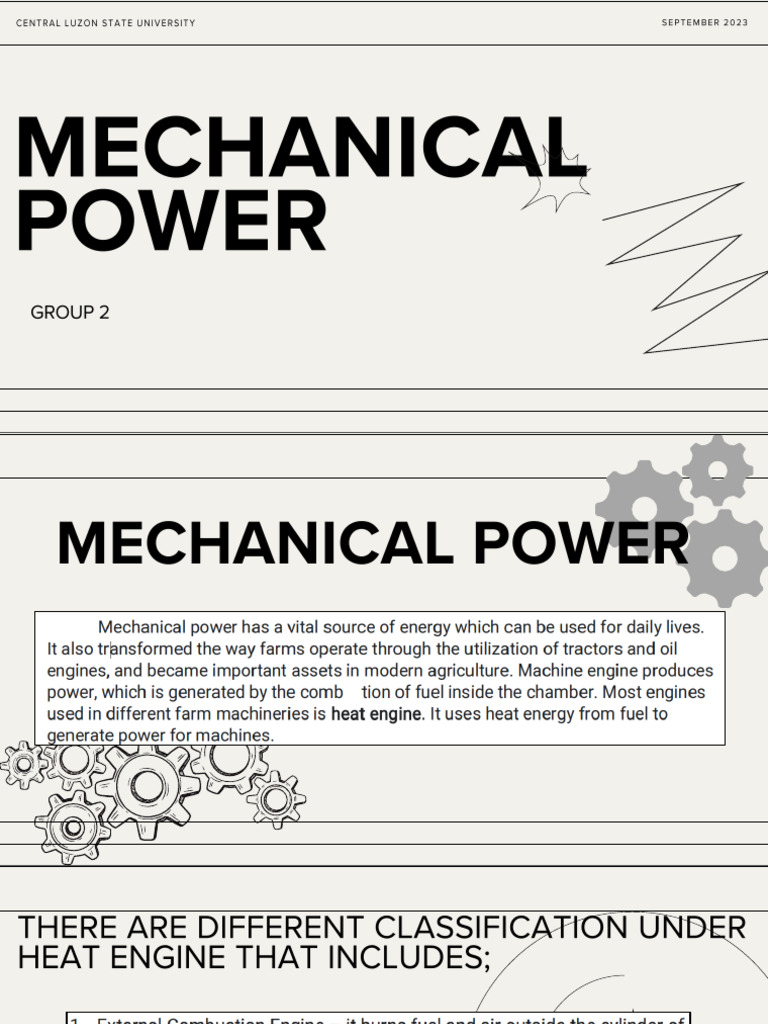 Mechanical Power Presentation | PDF
