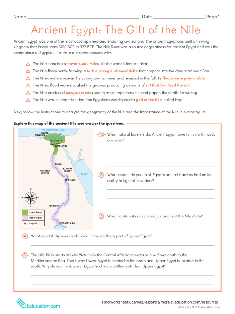 Ancient Egypt The Gift of The Nile | PDF | Nile | Ancient Egypt