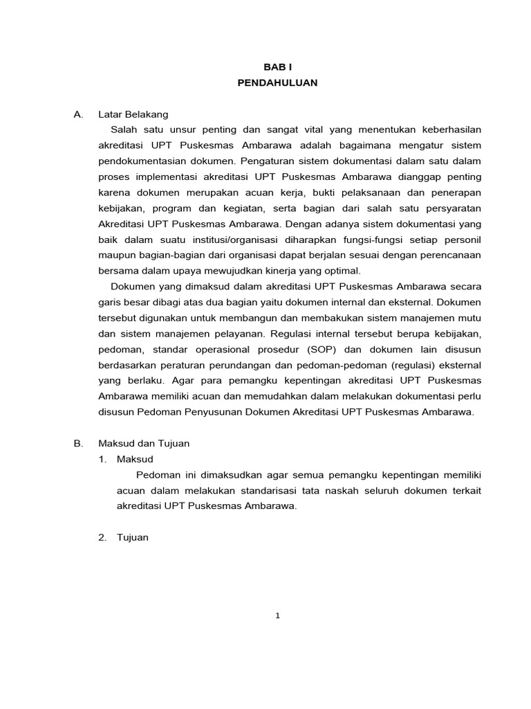 Pedoman Akre PKM Ambarawa | PDF | Kesehatan Holistik