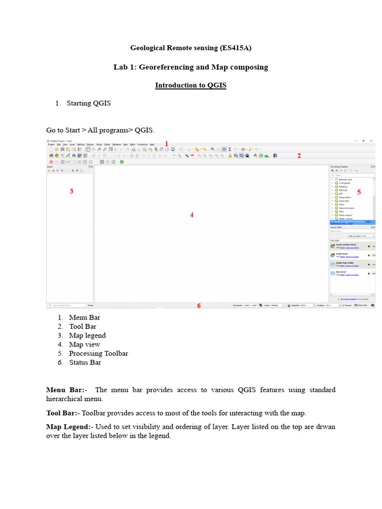 ES415A - LAb 1 | PDF | Geographic Information System | Computing