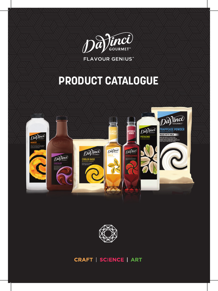 DaVinci Product List | PDF | Caramel | Fruit