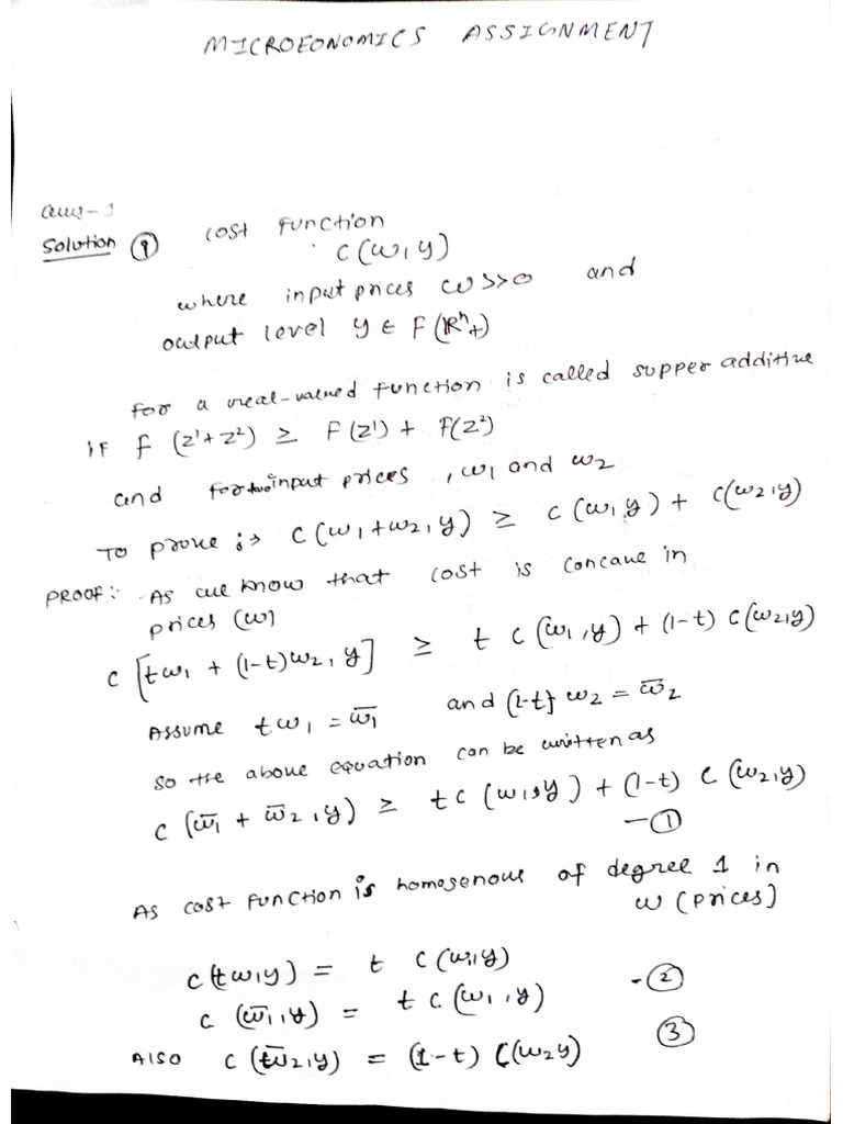 Micro Assignment | PDF