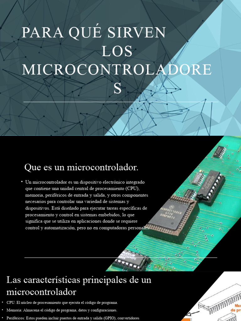 Para Qué Sirven Los Microcontroladores | PDF | Microcontrolador | Sistema Integrado