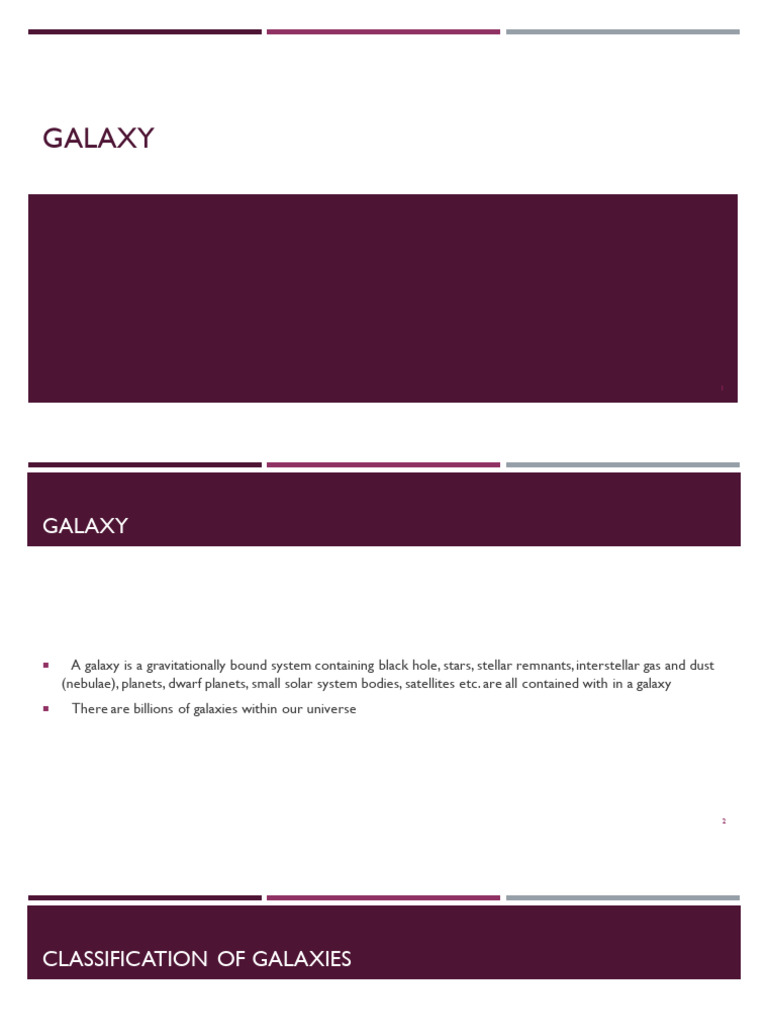 Lecture 2 Galaxies & The Solar System | PDF | Milky Way | Solar System