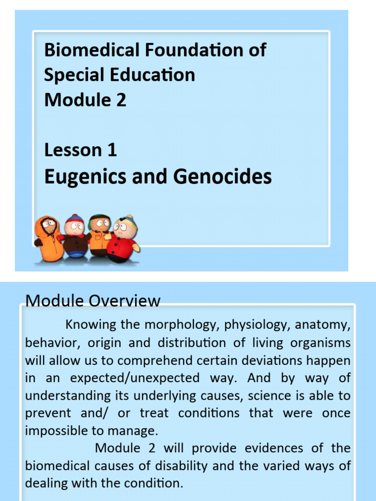 Module 2 Lesson 1 Eugenics and Genocides | Download Free PDF | Eugenics | Disability