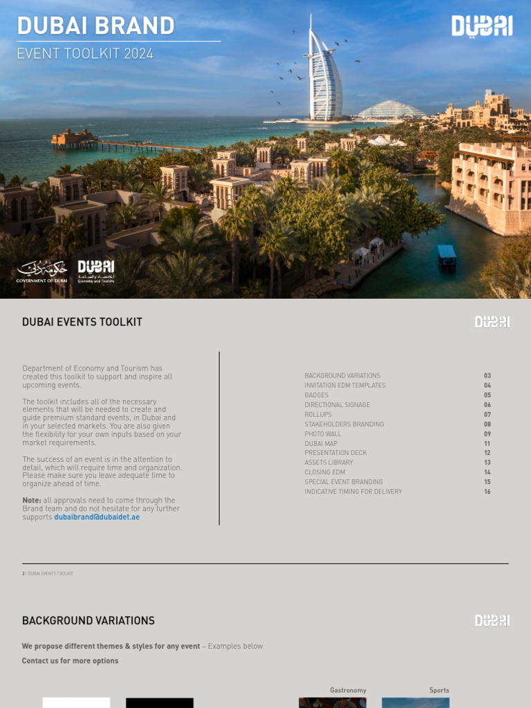 Dubai Branded Events Toolkit 2024 | PDF