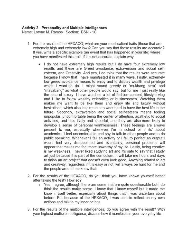 Activity 2 - UTS | PDF | Career & Growth | Self-Improvement