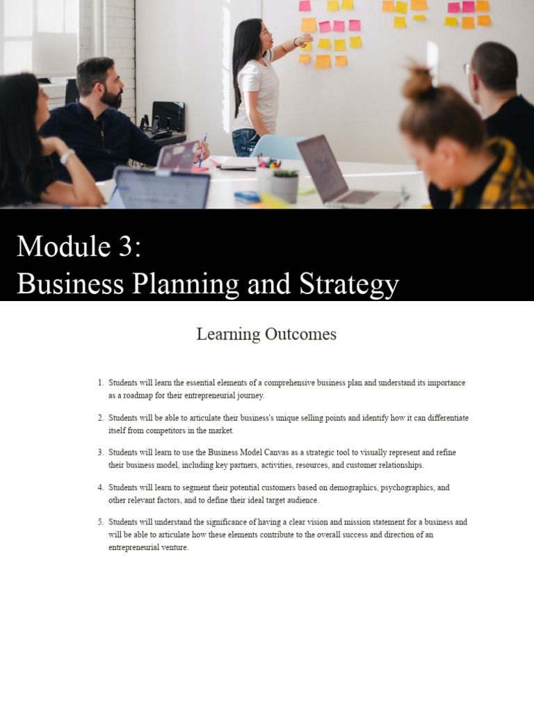 M3 - L1 - Business Planning and Strategy | PDF | Business Plan ...