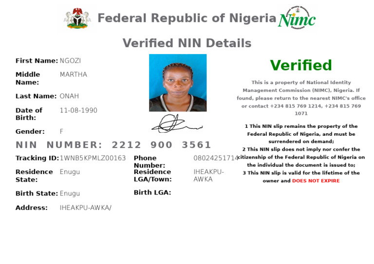 Nin Basic ONAH NGOZI Xpressverify 1707714773 | PDF