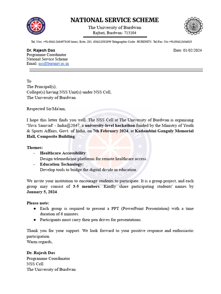 Yuva Samsad Invitation | PDF | Computers