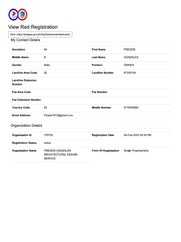 RED Registration | PDF